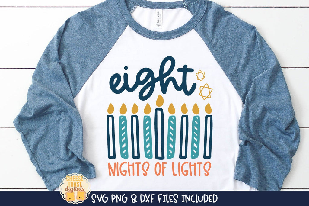 Eight Nights of Lights | Hanukkah SVG - So Fontsy