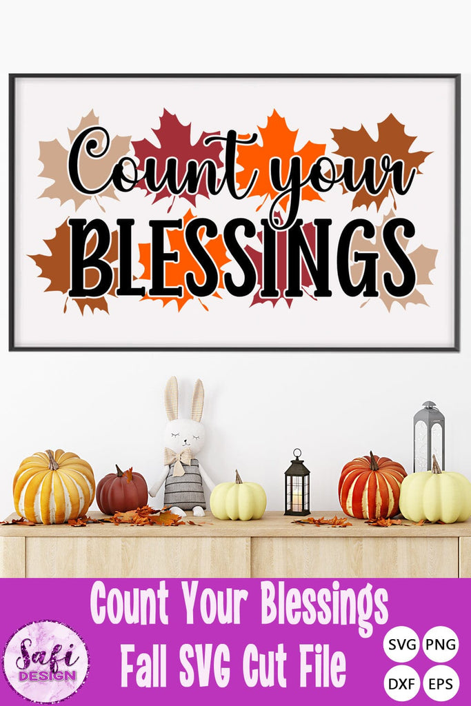 Fall Count Your Blessings SVG - So Fontsy