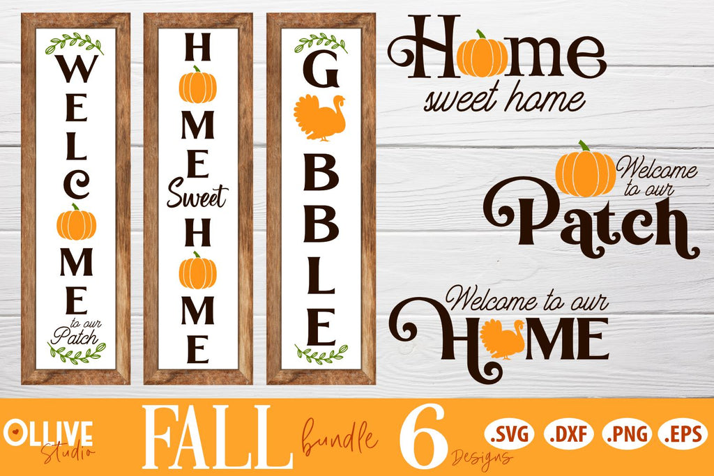 Fall Sign Bundle | Fall SVG Bundle - So Fontsy