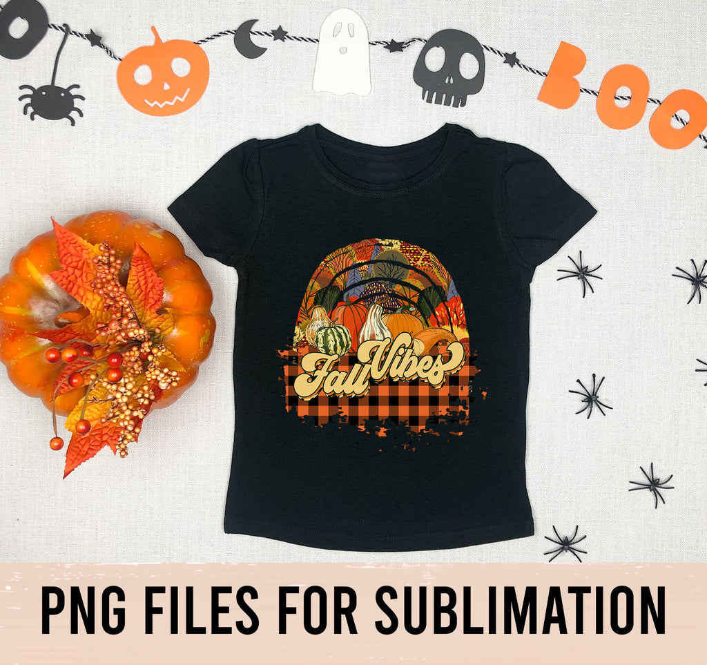 Fall Vibes, Sublimation PNG, PNG Digital Download,Fall PNG, Waterslide Png, Digital Design ...