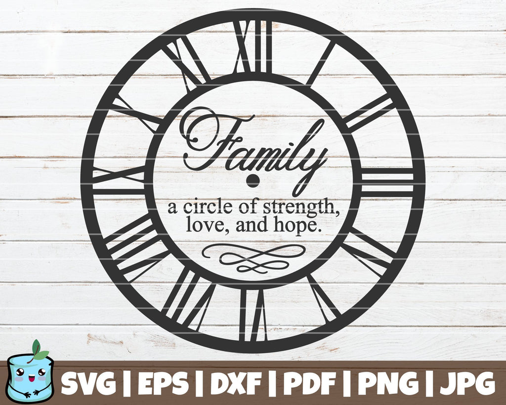 Family A Circle Of Strength Love And Hope - So Fontsy