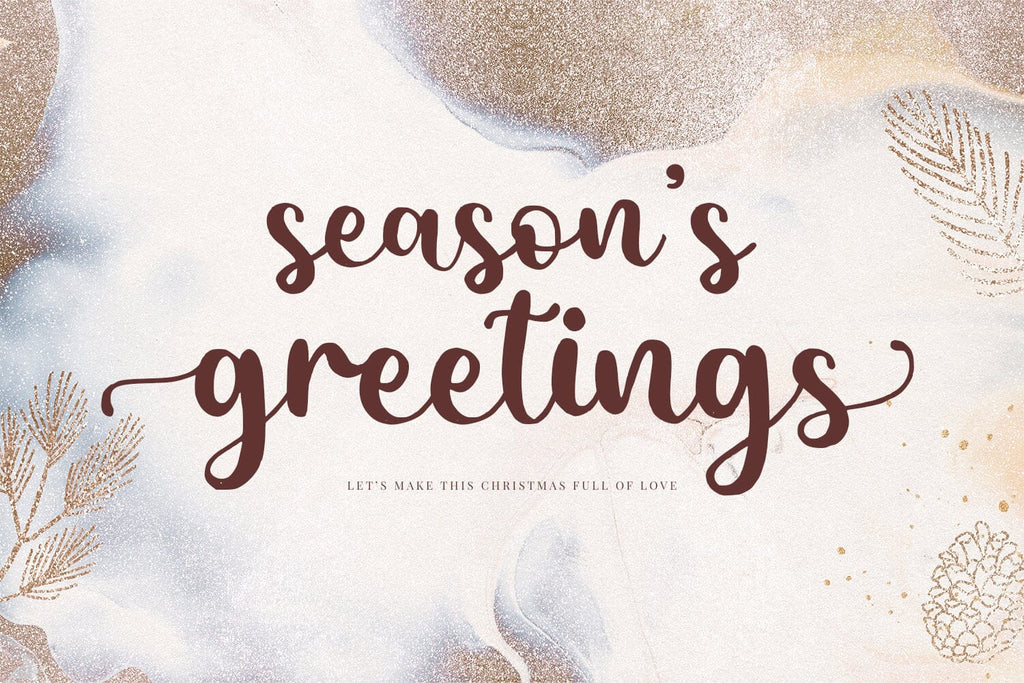 Father Christmas - Modern Script Font - So Fontsy