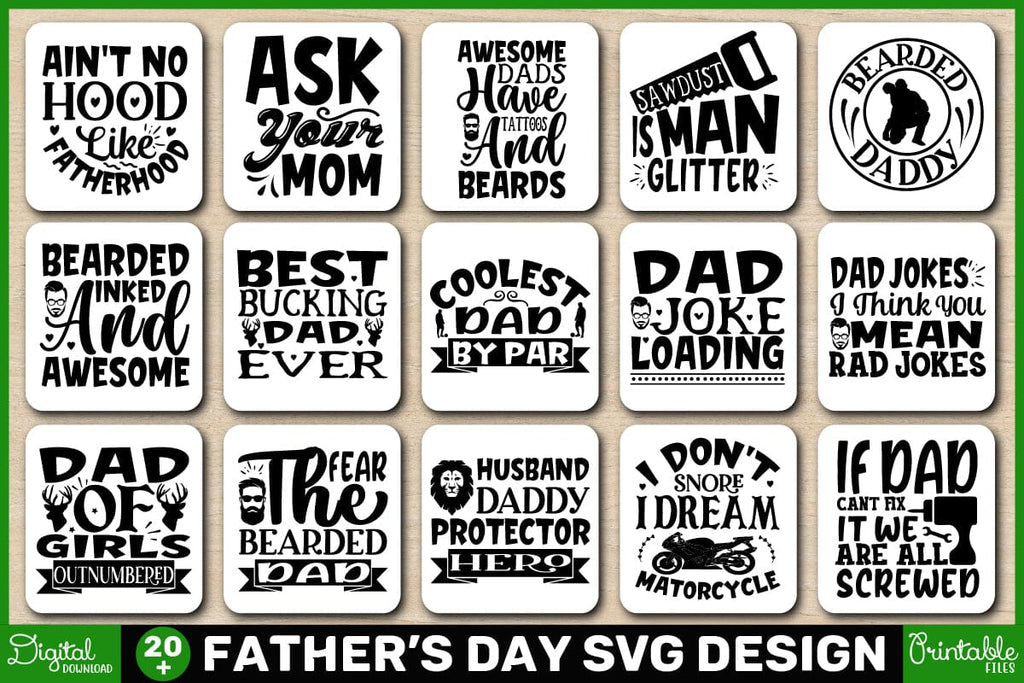 Father's Day SVG Bundle,Dad SVG Bundle,Father's Day T-shirt,Funny Dad ...