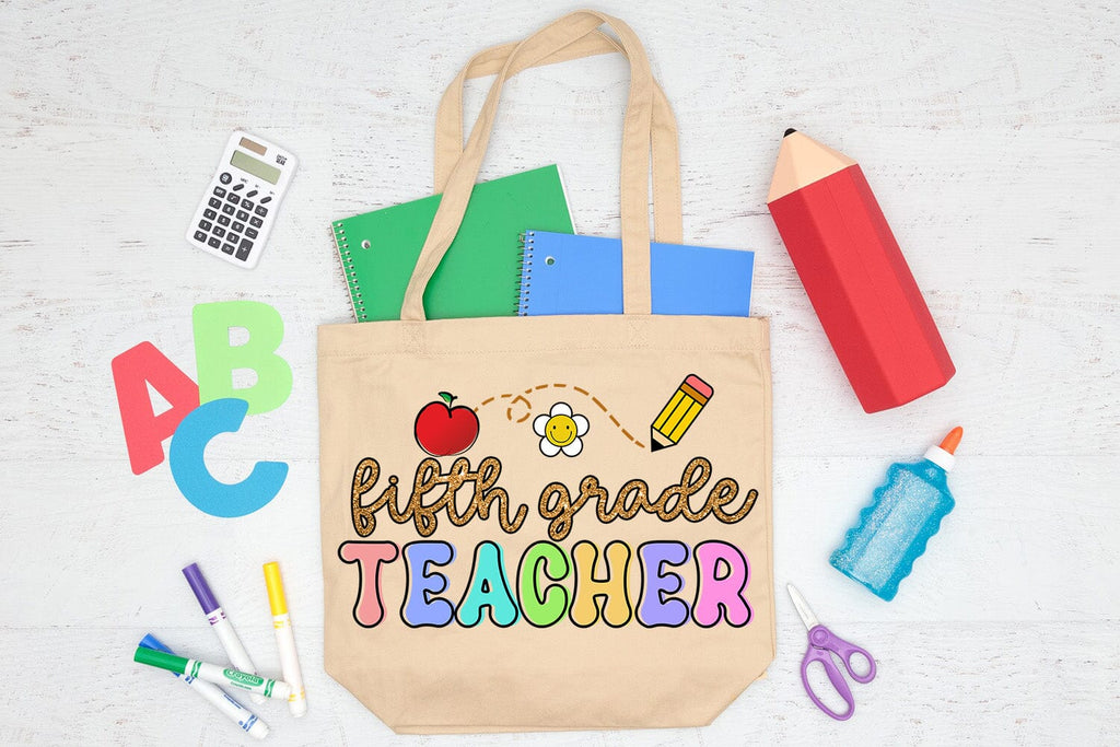 Fifth Grade Teacher Sublimation PNG I Teacher Shirt PNG - So Fontsy