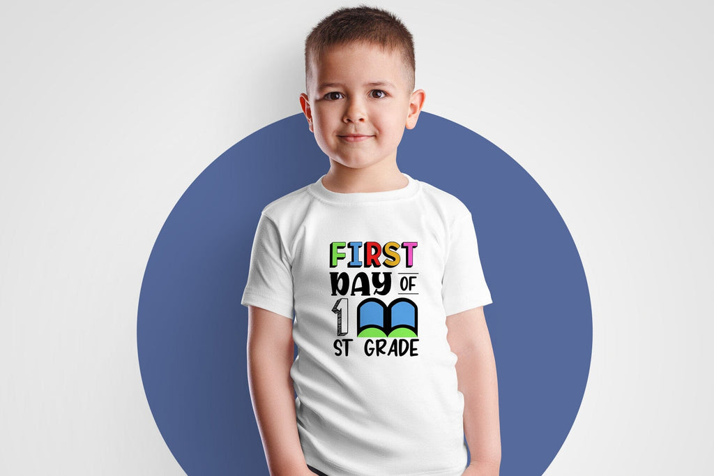 First Day of 1st Grade SVG, Back to School SVG - So Fontsy