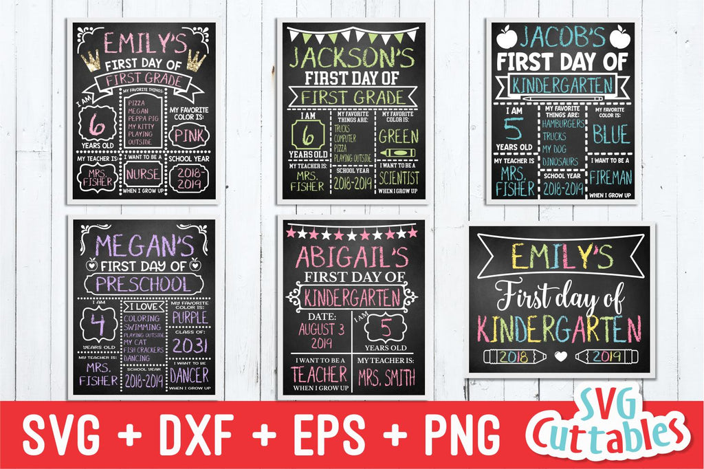 First or Last Day of School Bundle - So Fontsy