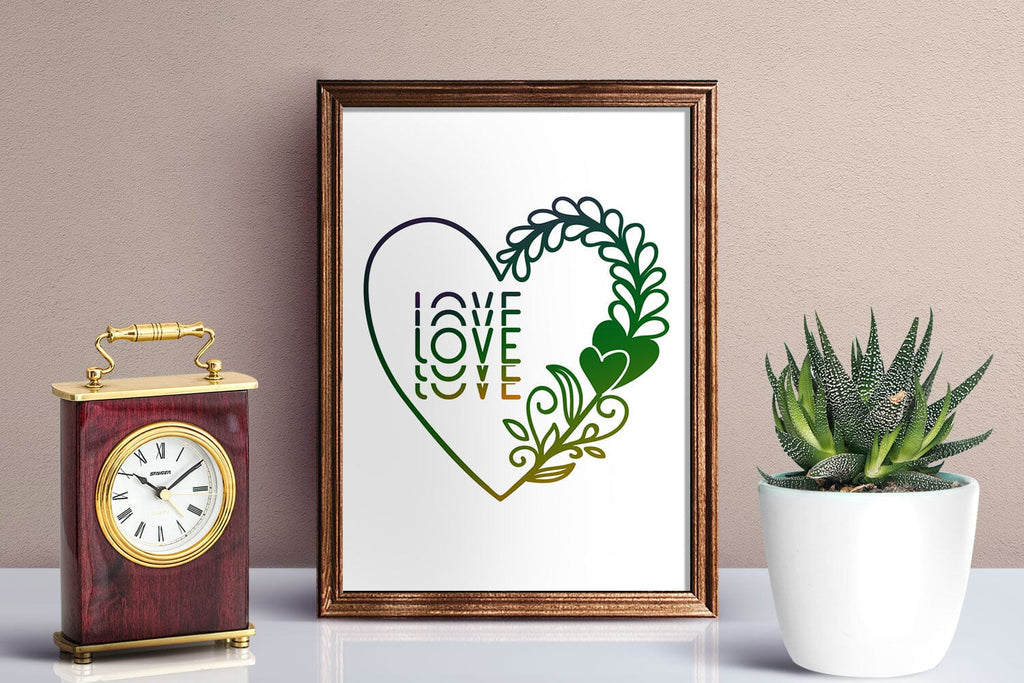 Floral Heart Frames SVG - Heart SVG - Heart Frame - So Fontsy