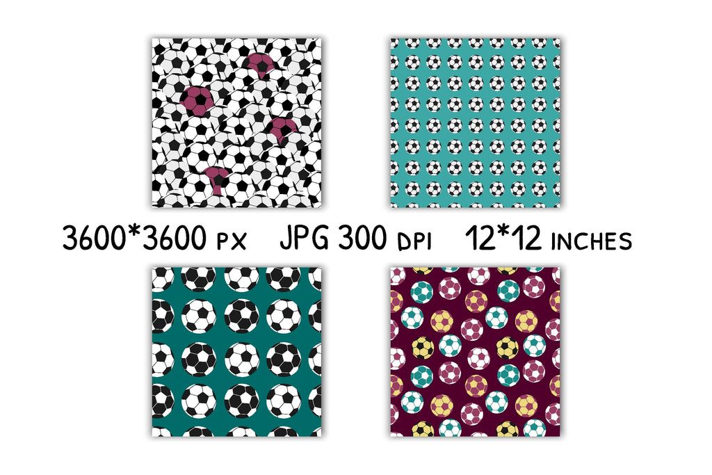 Football Digital Paper | JPG Soccer Patterns collection - So Fontsy