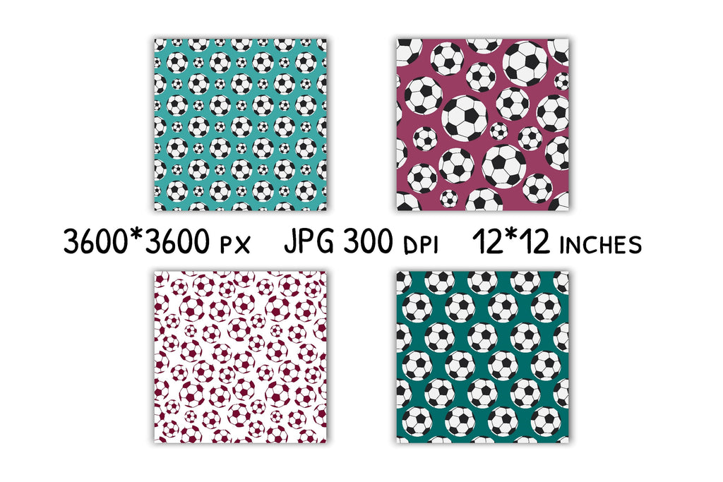 Football Digital Paper | JPG Soccer Patterns collection - So Fontsy