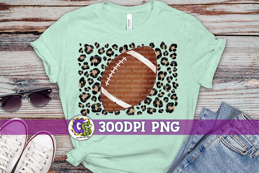 Football Leopard PNG for Sublimation - So Fontsy