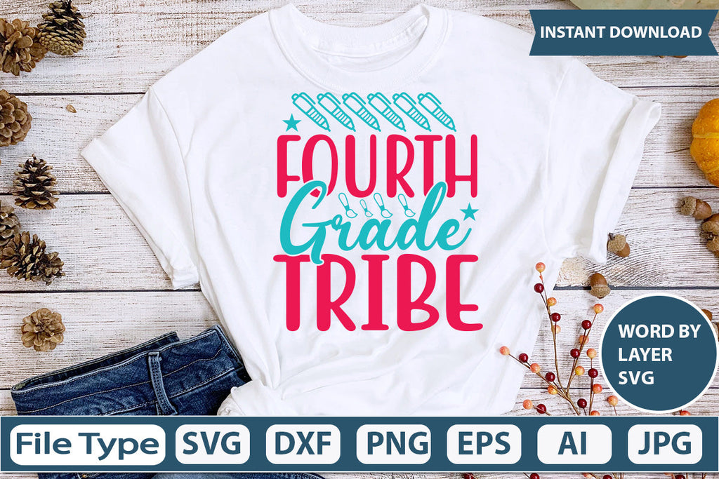 Fourth Grade Tribe Svg Cut File - So Fontsy