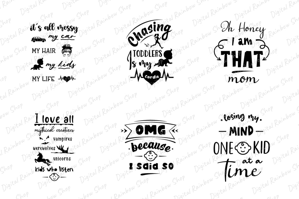 Funny mom svg bundle, sarcastic mom svg quotes - So Fontsy