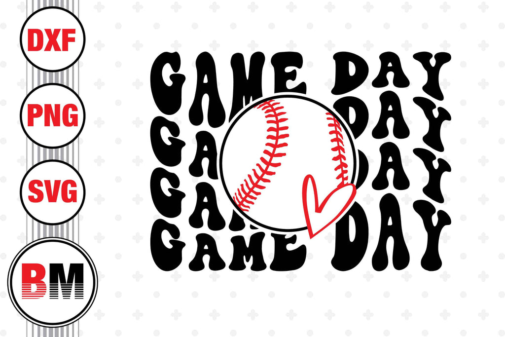 Game Day Baseball SVG, PNG, DXF Files - So Fontsy