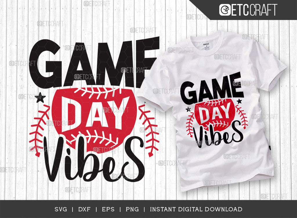 Game Day Vibes SVG Cut File, Game Day Svg, Gamer Svg, Football Svg ...