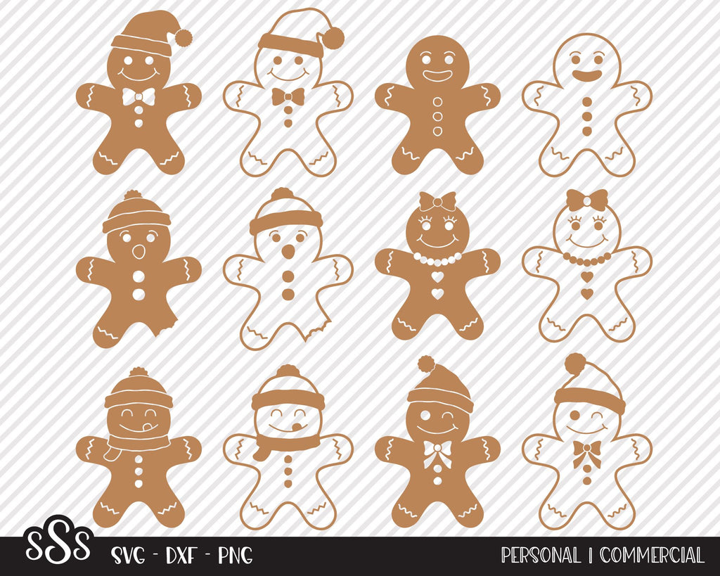 Gingerbread Man Bundle | Christmas SVG - So Fontsy