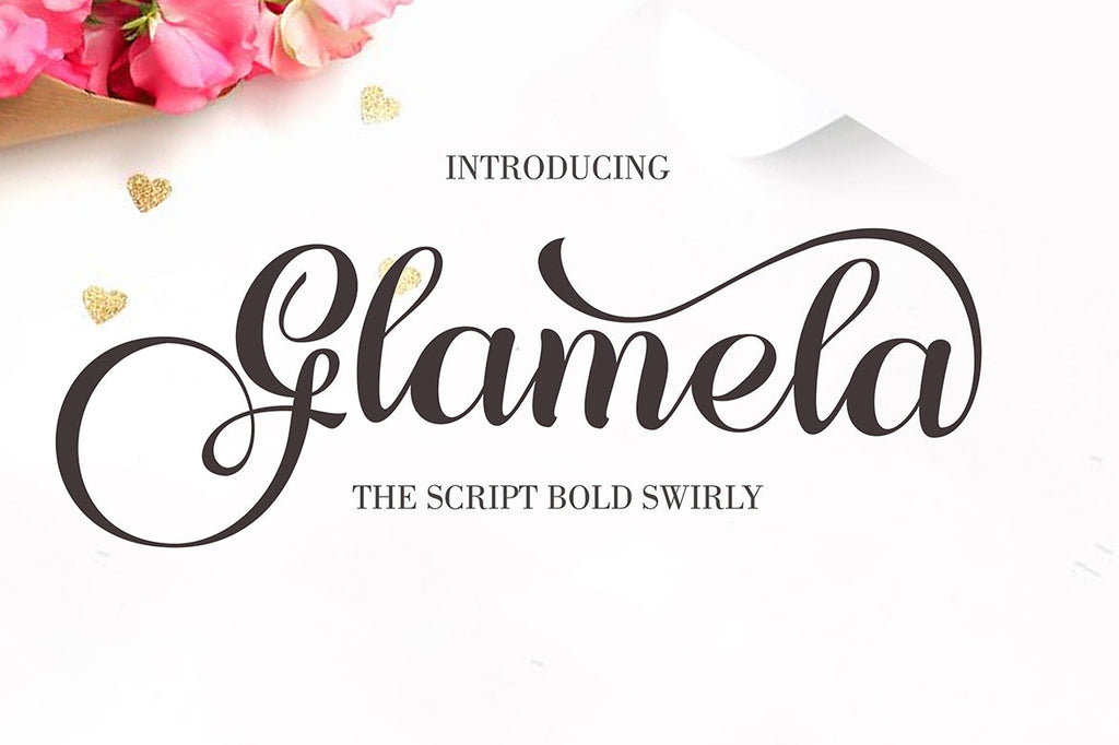 Glamela Script - So Fontsy