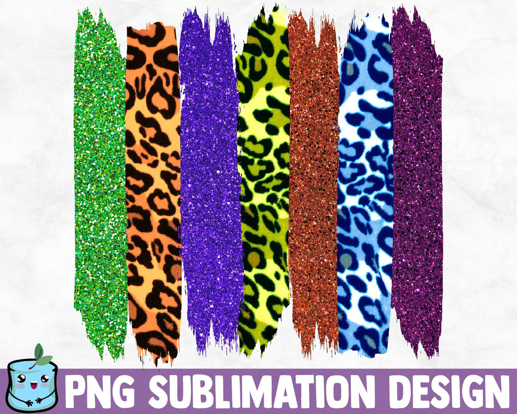 Glitter Leopard Brush Strokes - So Fontsy