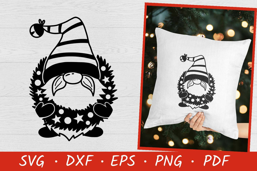 Gnome SVG | Christmas Gnome SVG File - So Fontsy