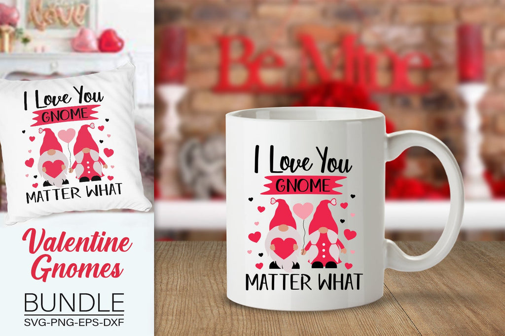 Gnomes Valentine's Bundle Svg, Valentine's Day svg, Gnomes Svg - So Fontsy
