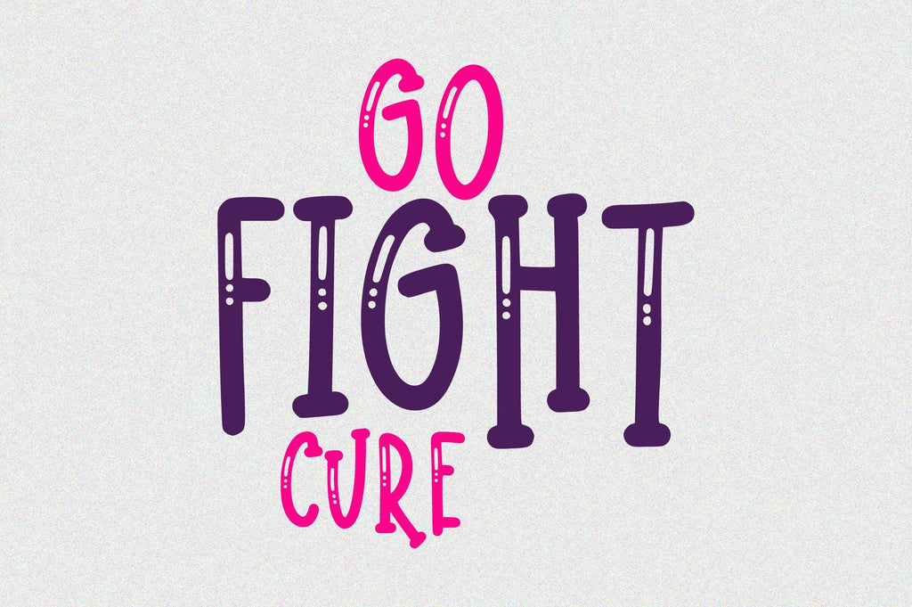 go fight cure svg - So Fontsy