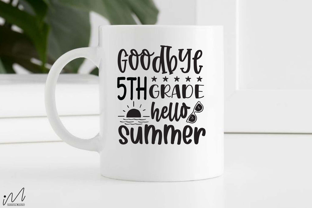 Goodbye 5th grade hello summer svg, 5th grade shirt, Hello summer svg ...
