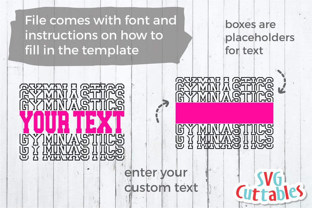 Gymnastics Template 003 - So Fontsy