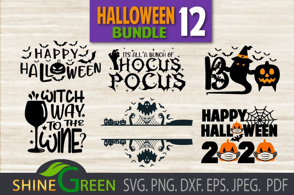 Halloween Bundle SVG - Autumn, Fall Holidays DXF, PNG - So Fontsy