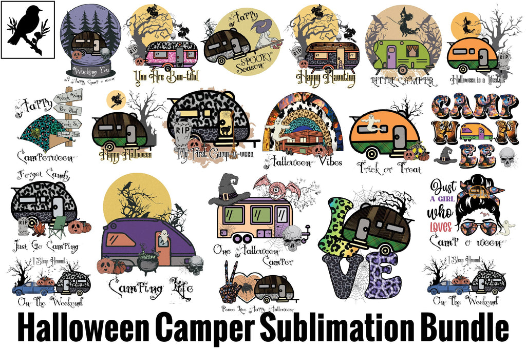 Halloween Camper Sublimation Bundle - So Fontsy