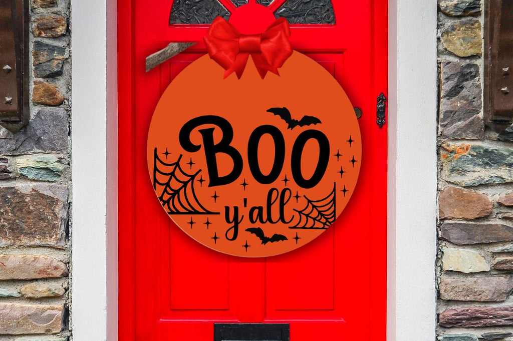 Halloween Door Sign SVG Bundle - So Fontsy
