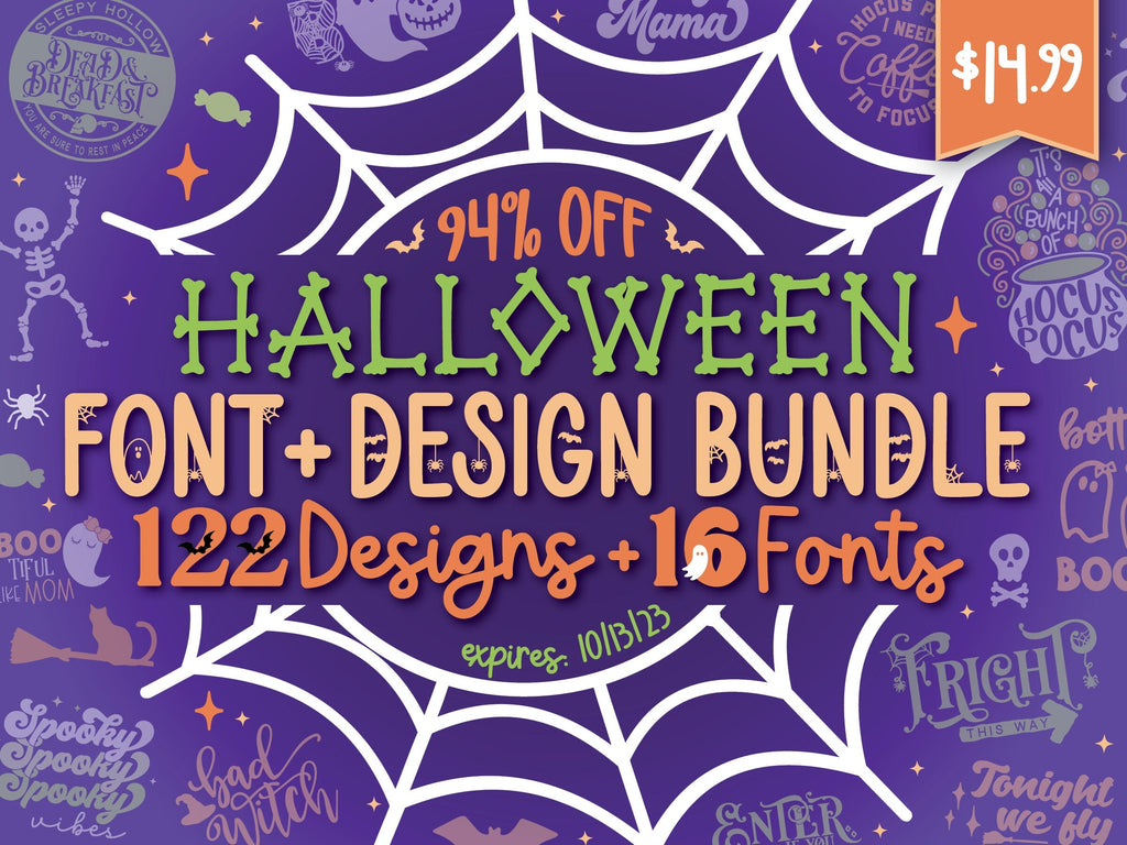 Halloween Font + Design Bundle - So Fontsy