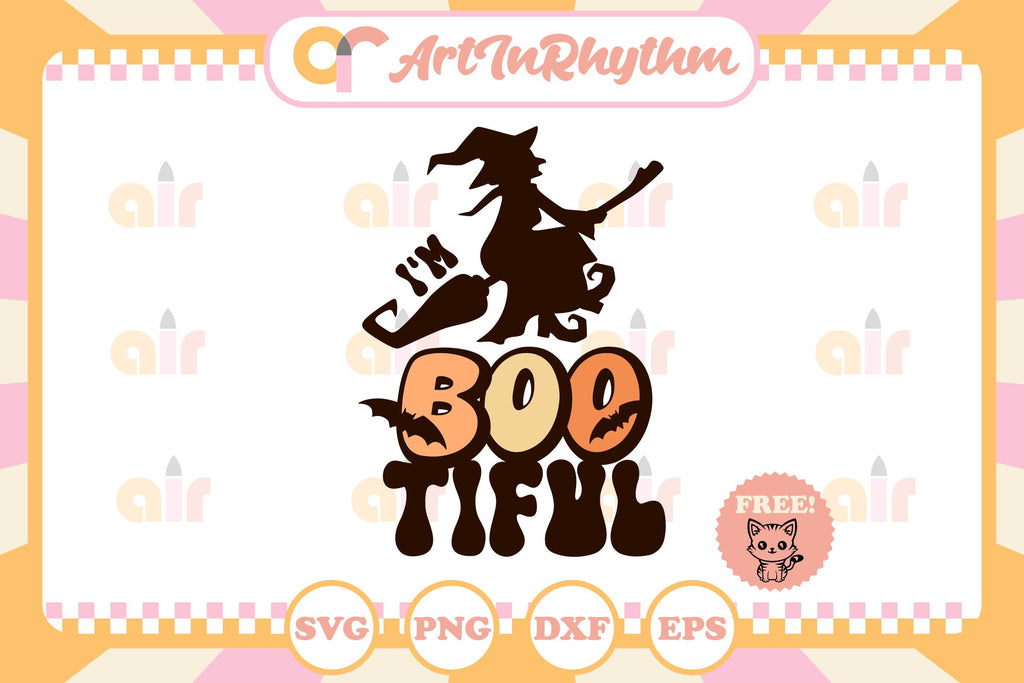 Halloween I'm bootiful / Halloween witch svg - So Fontsy