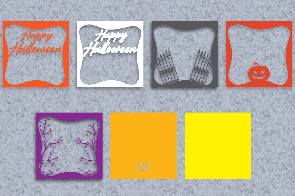 Halloween Layered Papercut - So Fontsy