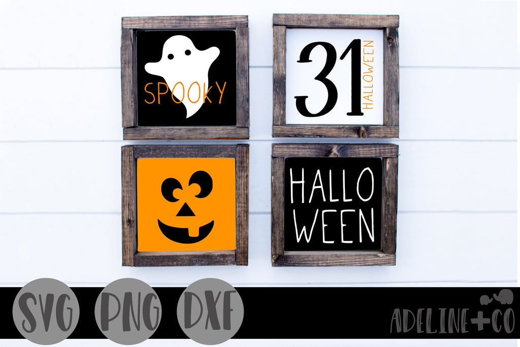 Halloween mini sign bundle - So Fontsy