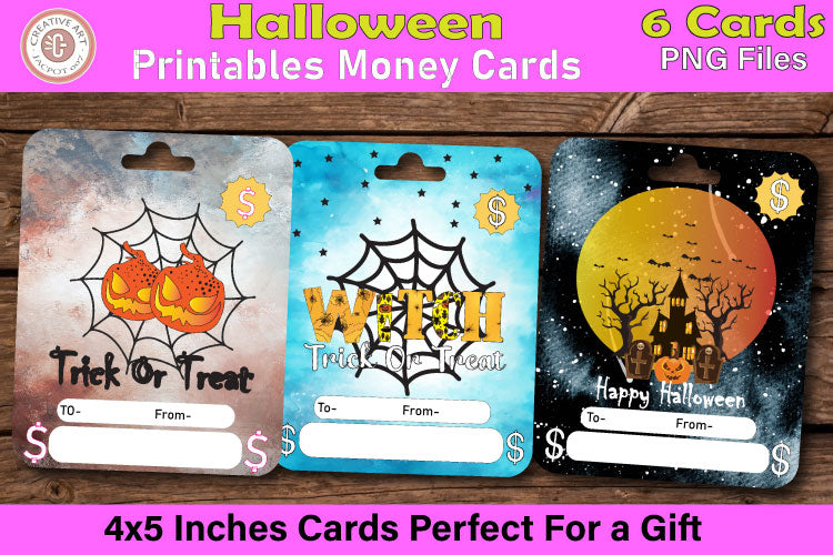 Halloween Money Card Design 6 Unique Wed - So Fontsy