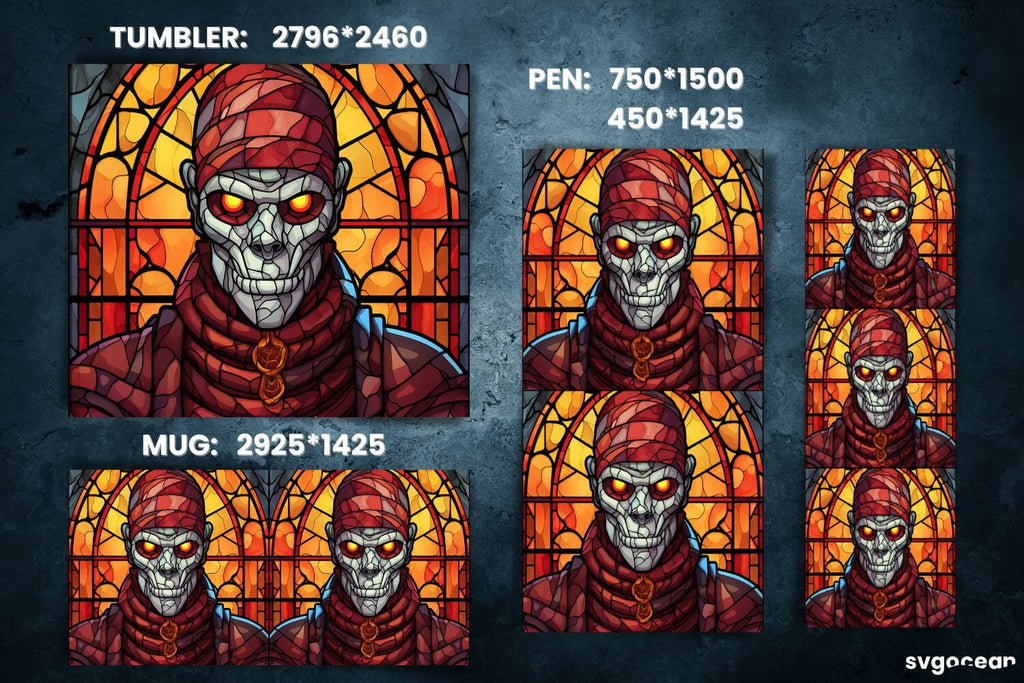 Halloween Mummy Bundle | Tumbler | Mug | Pen - So Fontsy