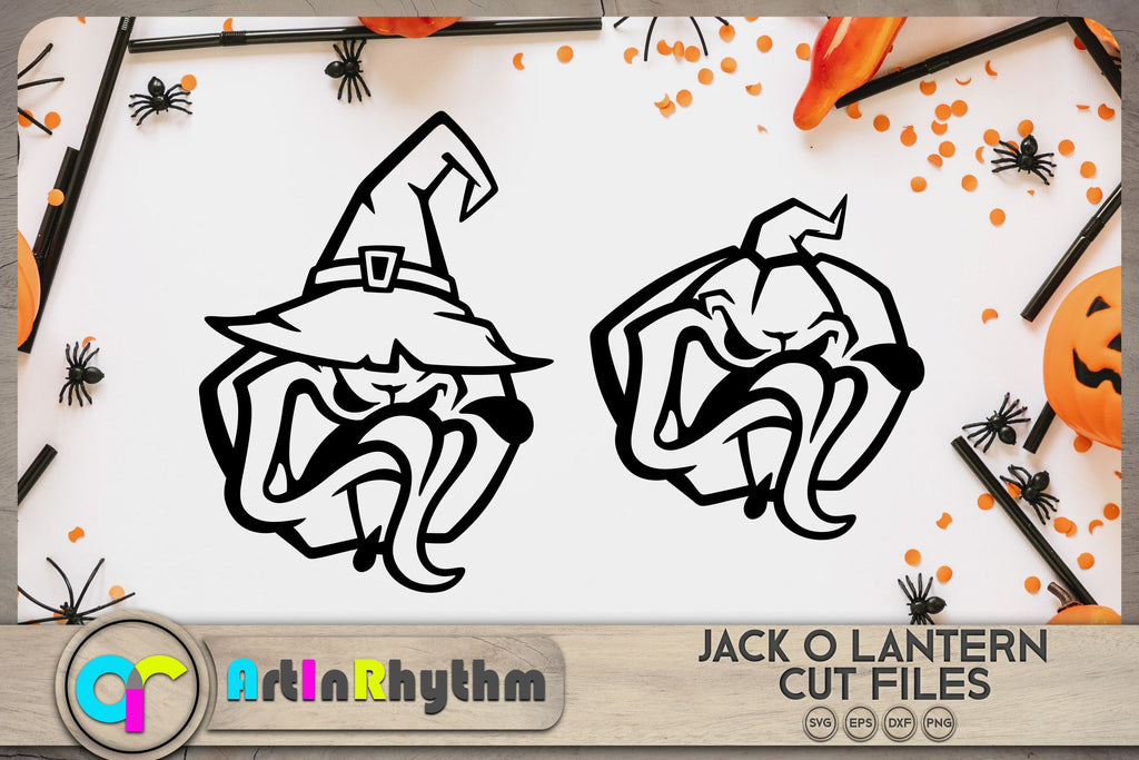 Halloween pumpkin SVG / Jack o lantern SVG - So Fontsy