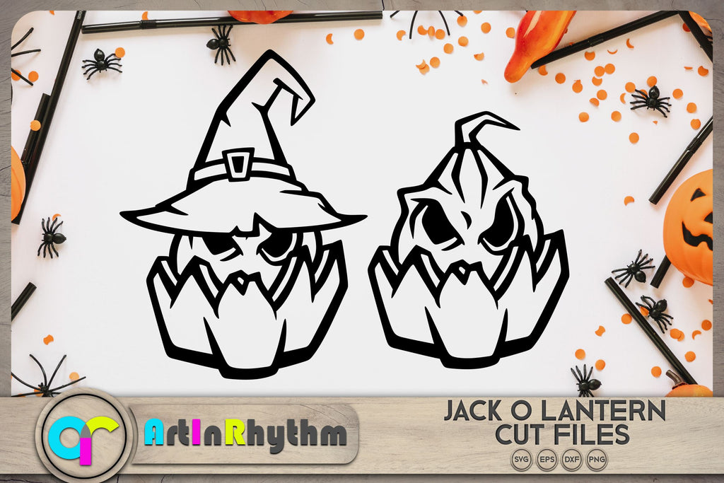Halloween pumpkin SVG / Jack o lantern SVG - So Fontsy