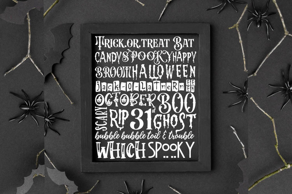 Halloween Subway wordart SVG - So Fontsy