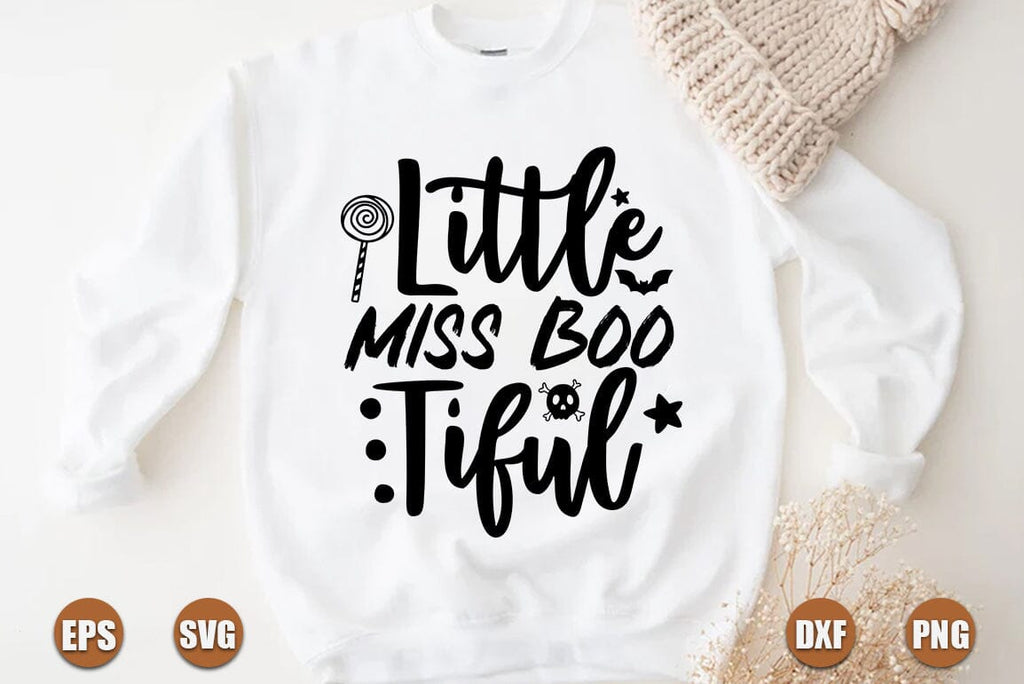 Halloween SVG Design, Little Miss Boo Tiful - So Fontsy