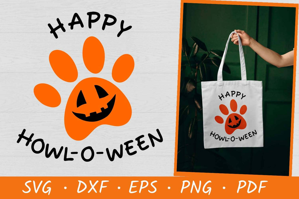 Halloween SVG | Happy Howl-O-Ween SVG | Halloween dog SVG - So Fontsy