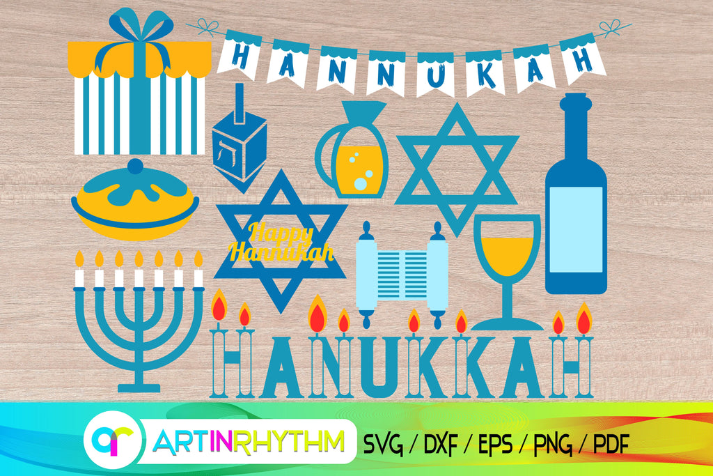 Hanukkah svg bundle - So Fontsy
