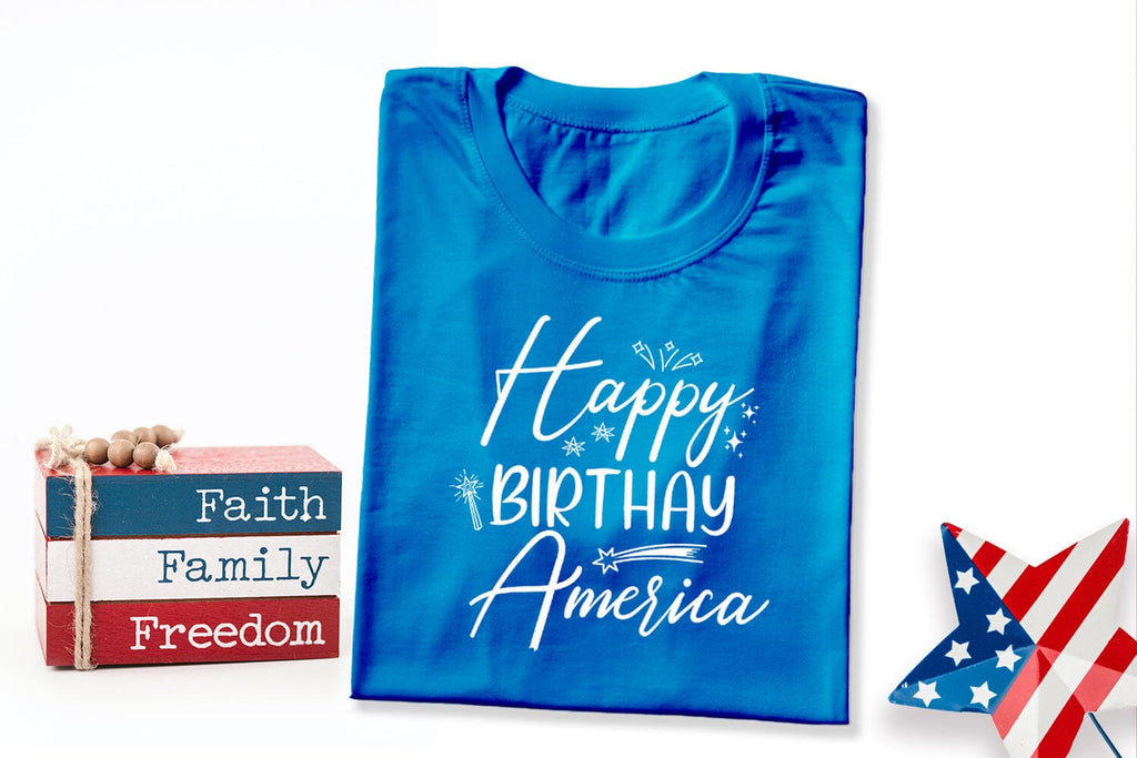Happy Birthday America SVG I 4th of July SVG I Patriotic SVG - So Fontsy