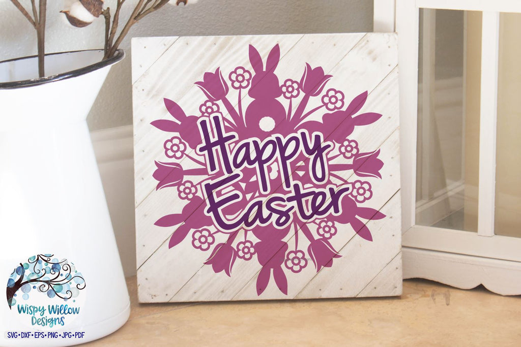 Happy Easter Mandala SVG - So Fontsy