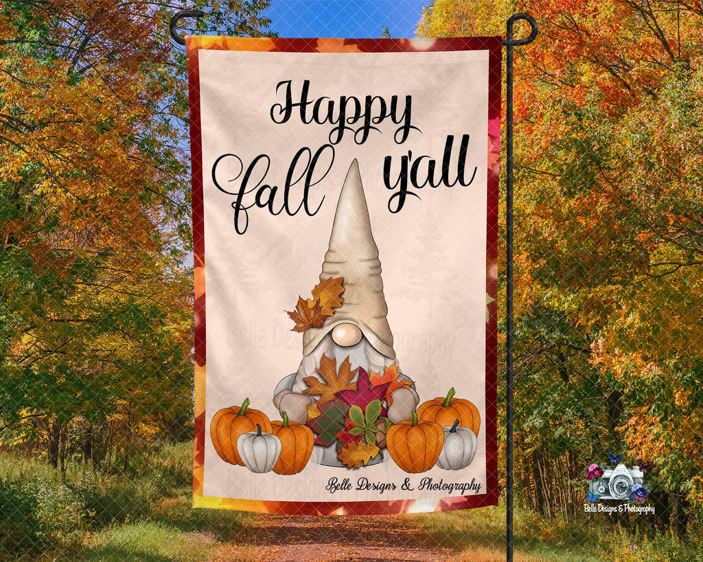 Happy Fall Y'all Garden Flag - So Fontsy