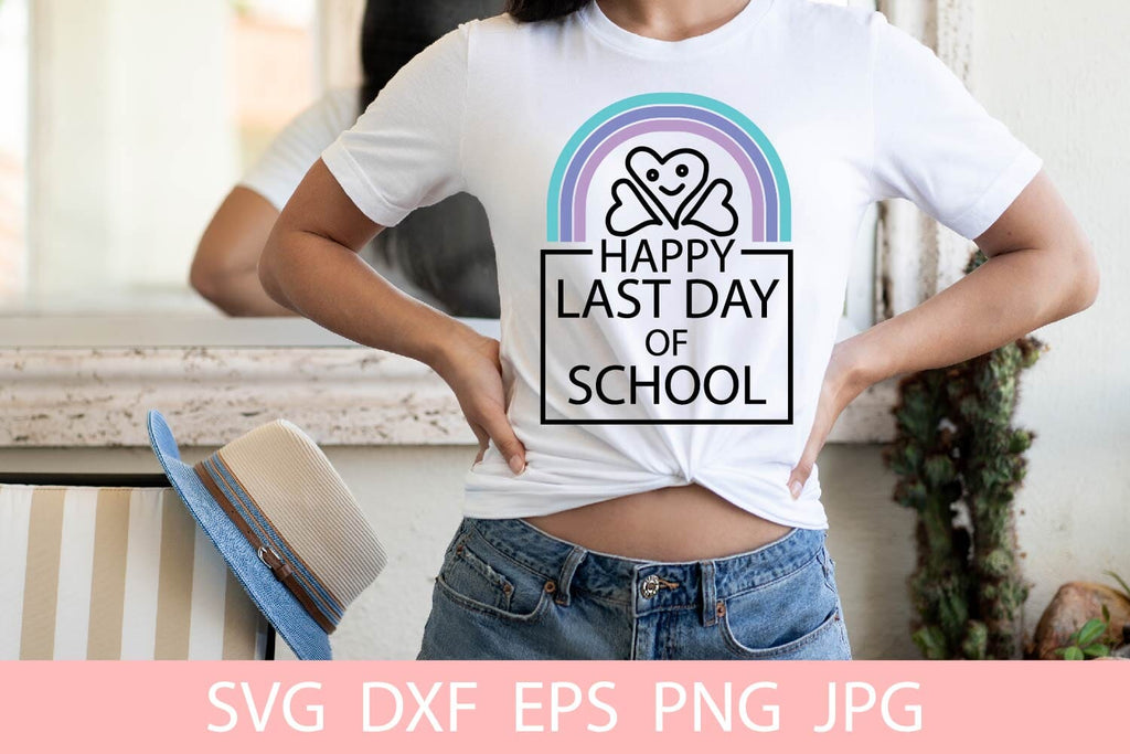 Happy Last Day Of School SVG File Free For Commercial Use - So Fontsy
