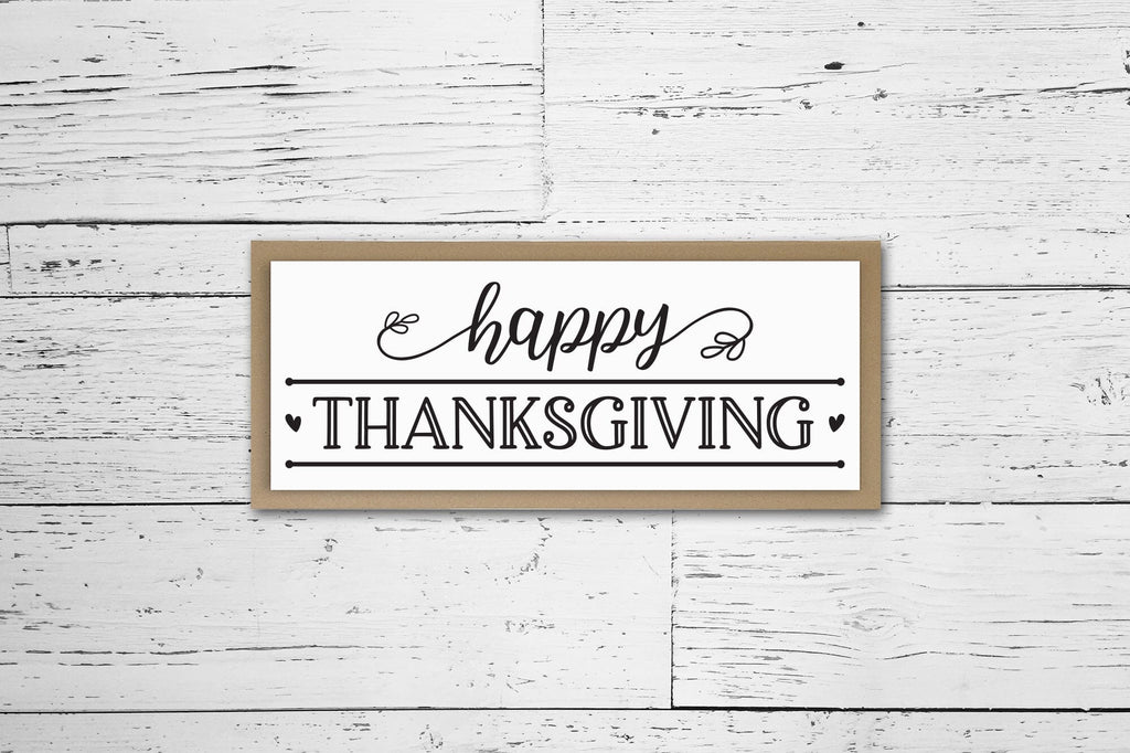 Happy Thanksgiving Sign SVG Design - So Fontsy
