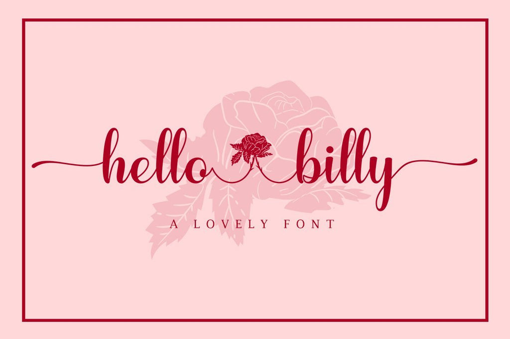 Hello Billy - So Fontsy