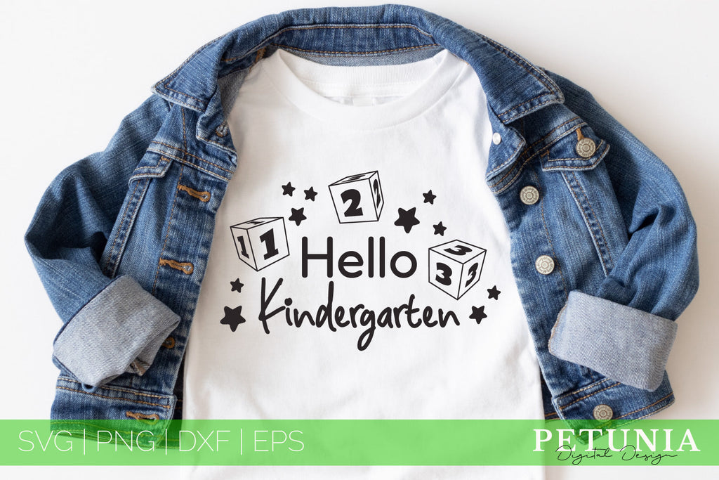 Hello Kindergarten | Back To School SVG - So Fontsy