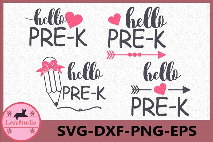 Hello Pre-K SVG - So Fontsy