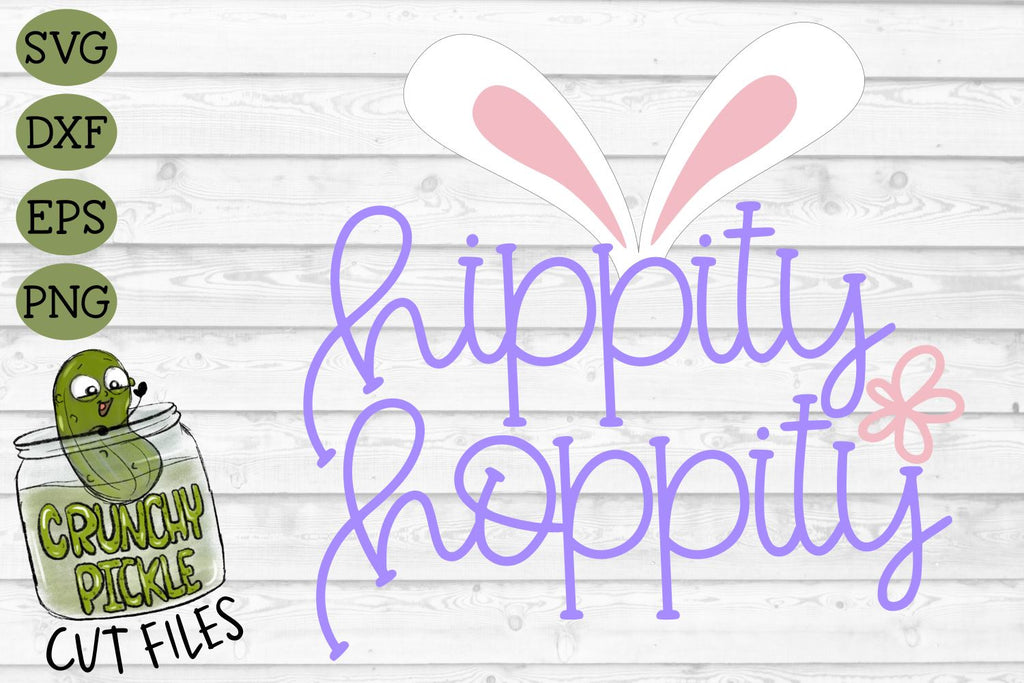 Hippity Hoppity Easter Bunny SVG - So Fontsy